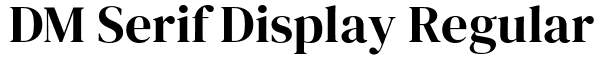 DM Serif Display Regular font download | MaisFontes.com