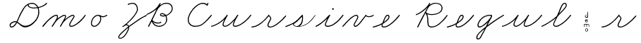 Dmo ZB Cursive Regular Font: Free Download | MaisFontes