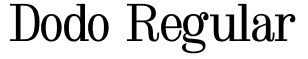 Dodo Regular: Free Font Download | MaisFontes
