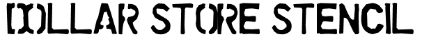 Dollar Store Stencil: Free Font Download | MaisFontes