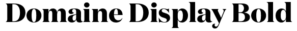 Domaine Display Regular Font: Free Download | MaisFontes