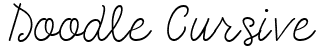 Doodle Cursive: Free Font Download | MaisFontes