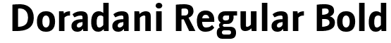Doradani Regular Bold: Descargar Fuente Gratis | MaisFontes