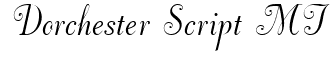 Dorchester Script MT Font: Free Download | MaisFontes