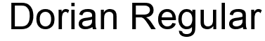Dorian Regular Font: Free Download | MaisFontes