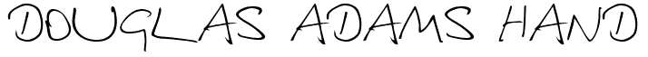 Douglas Adams Hand: Free Font Download | MaisFontes