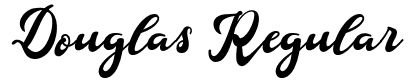 Douglas Regular Font: Free Download | MaisFontes