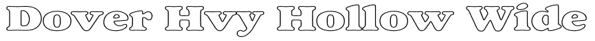 Dover Hvy Hollow Wide Font: Free Download | MaisFontes