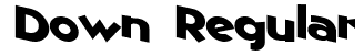 Down Regular Font: Free Download | MaisFontes