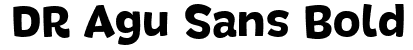 DR Agu Sans Bold Font: Free Download | MaisFontes