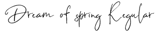 Dream of spring Regular: Free Font Download | MaisFontes