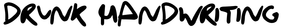 Drunk Handwriting: Free Font Download | MaisFontes