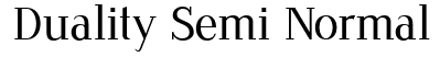 Duality Semi Normal Font: Free Download | MaisFontes