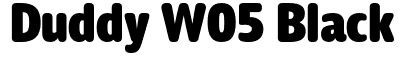 Duddy W05 Black Font: Free Download | MaisFontes