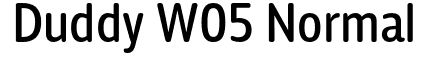 Duddy W05 Normal Font: Free Download | MaisFontes