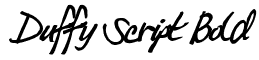 Duffy Script Bold Font: Free Download | MaisFontes