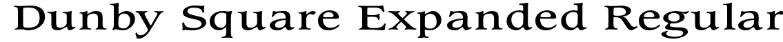 Dunby Square Expanded Regular: Baixar Fonte Grátis | MaisFontes