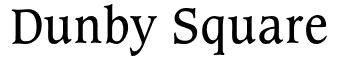 Dunby Square: Baixar Fonte Grátis | MaisFontes