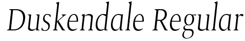 Duskendale Regular Font: Free Download | MaisFontes