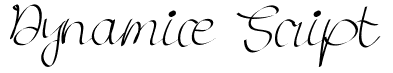 Dynamice Script: Free Font Download | MaisFontes