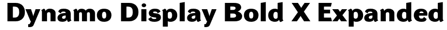 Dynamo Display Bold X Expanded: Free Font Download | MaisFontes