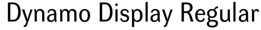 Dynamo Display Regular: Free Font Download | MaisFontes
