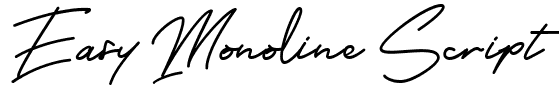 Easy Monoline Script: Download Free Font | MaisFontes