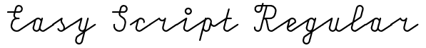Easy Script Regular: Free Font Download | MaisFontes