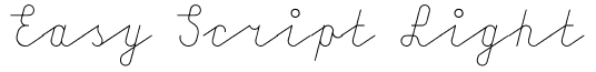 Easy Script Light: Baixar Fonte Grátis | MaisFontes