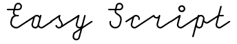 Easy Script: Free Font Download | MaisFontes