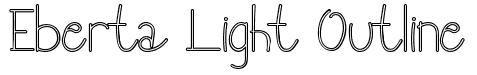 Eberta Light Outline: Free Font Download | MaisFontes
