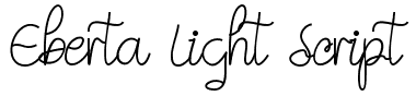 Eberta Light Script: Baixar Fonte Grátis | MaisFontes