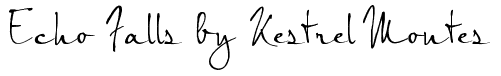 Echo Falls by Kestrel Montes: Free Font Download | MaisFontes