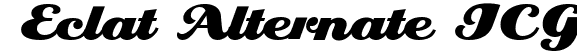 Eclat Alternate ICG: Free Font Download | MaisFontes