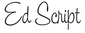 Ed Script: Free Font Download | MaisFontes