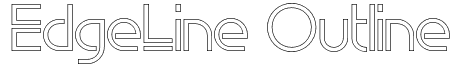EdgeLine Outline Font: Free Download | MaisFontes