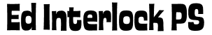 Ed Interlock: Free Font Download | MaisFontes