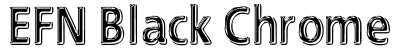 EFN Black Chrome Font: Free Download | MaisFontes
