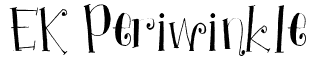 EK Periwinkle: Free Font Download | MaisFontes