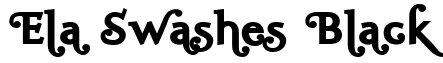 Ela Swashes Black Font: Free Download | MaisFontes