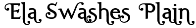 Ela Swashes Plain Font: Free Download | MaisFontes