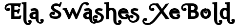 Ela Swashes XeBold Font: Free Download | MaisFontes