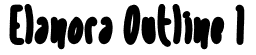 Elanora Outline 1 Font: Free Download | MaisFontes
