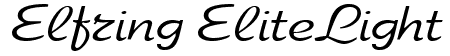 Elfring EliteLight: Baixar Fonte Grátis | MaisFontes
