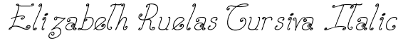 Elizabeth Ruelas Cursiva Italic: Baixar Fonte Grátis | MaisFontes