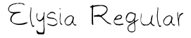 Elysia Regular: Free Font Download | MaisFontes