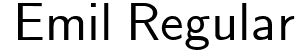 Emil Regular: Free Font Download | MaisFontes