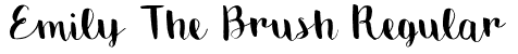 Emily The Brush Regular: Free Font Download | MaisFontes