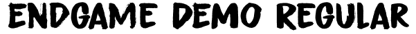 Endgame DEMO Regular: Free Font Download | MaisFontes