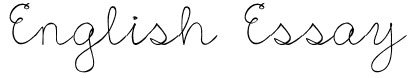 English Essay Font: Free Download | MaisFontes
